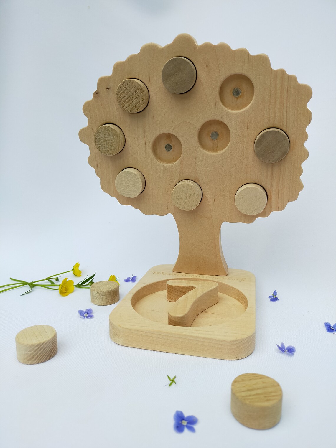 Ten Frame WITH NUMBERS Set/montessori Math Counting Tray | Etsy