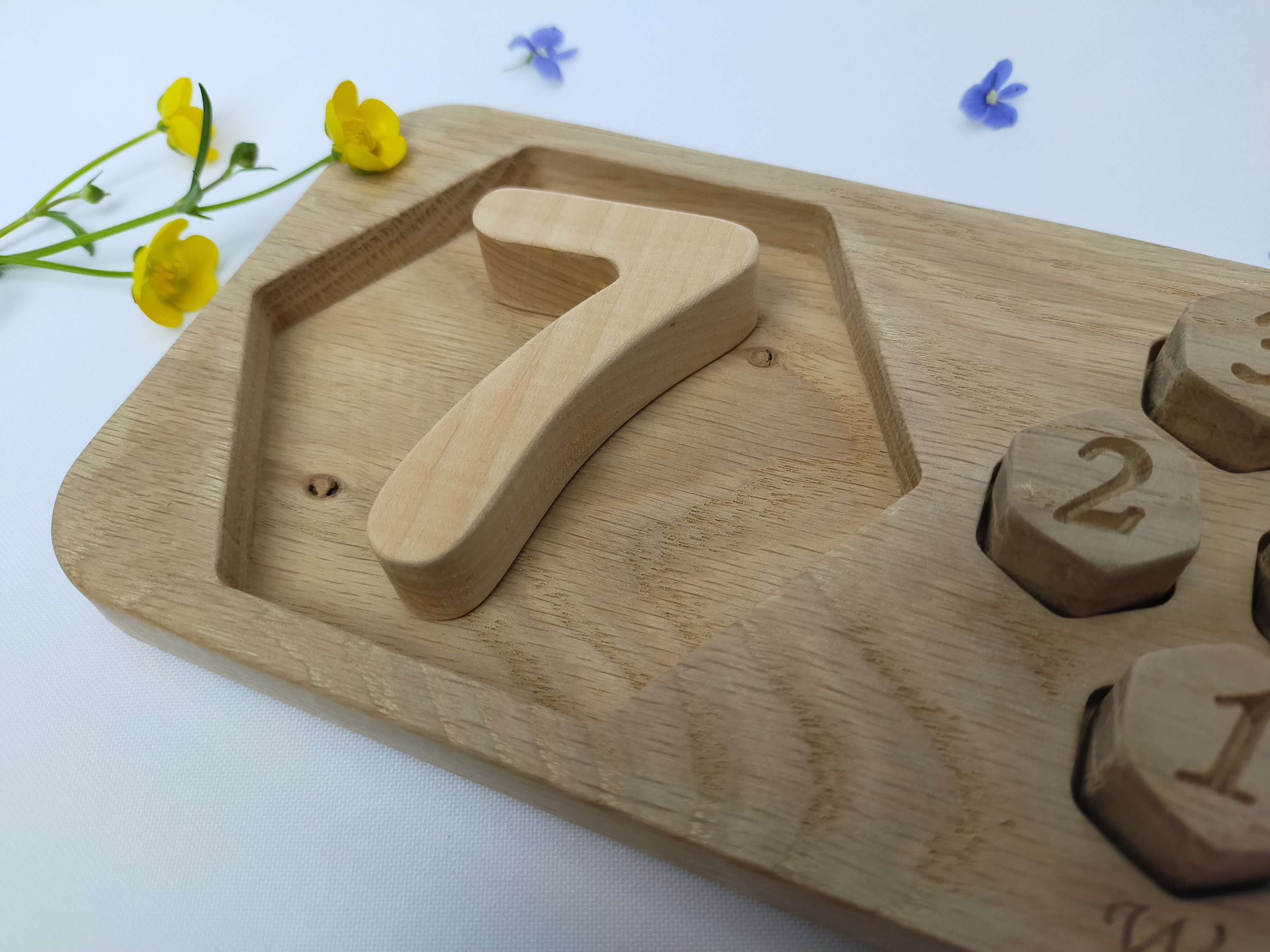 Ten Frame WITH NUMBERS Set/montessori Math Counting Tray 1-10/preschool ...