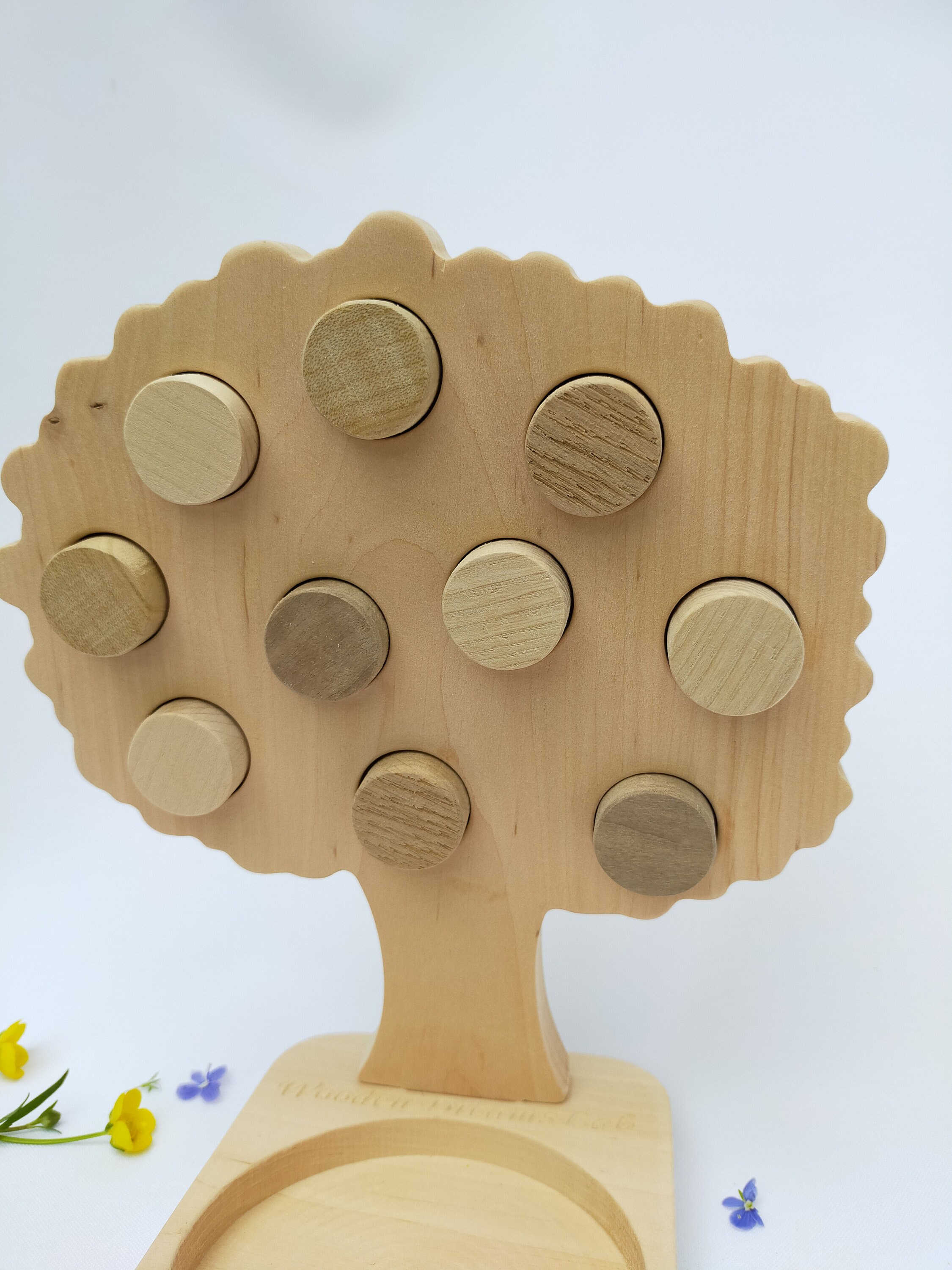 Ten Frame WITH NUMBERS Set/montessori Math Counting Tray | Etsy