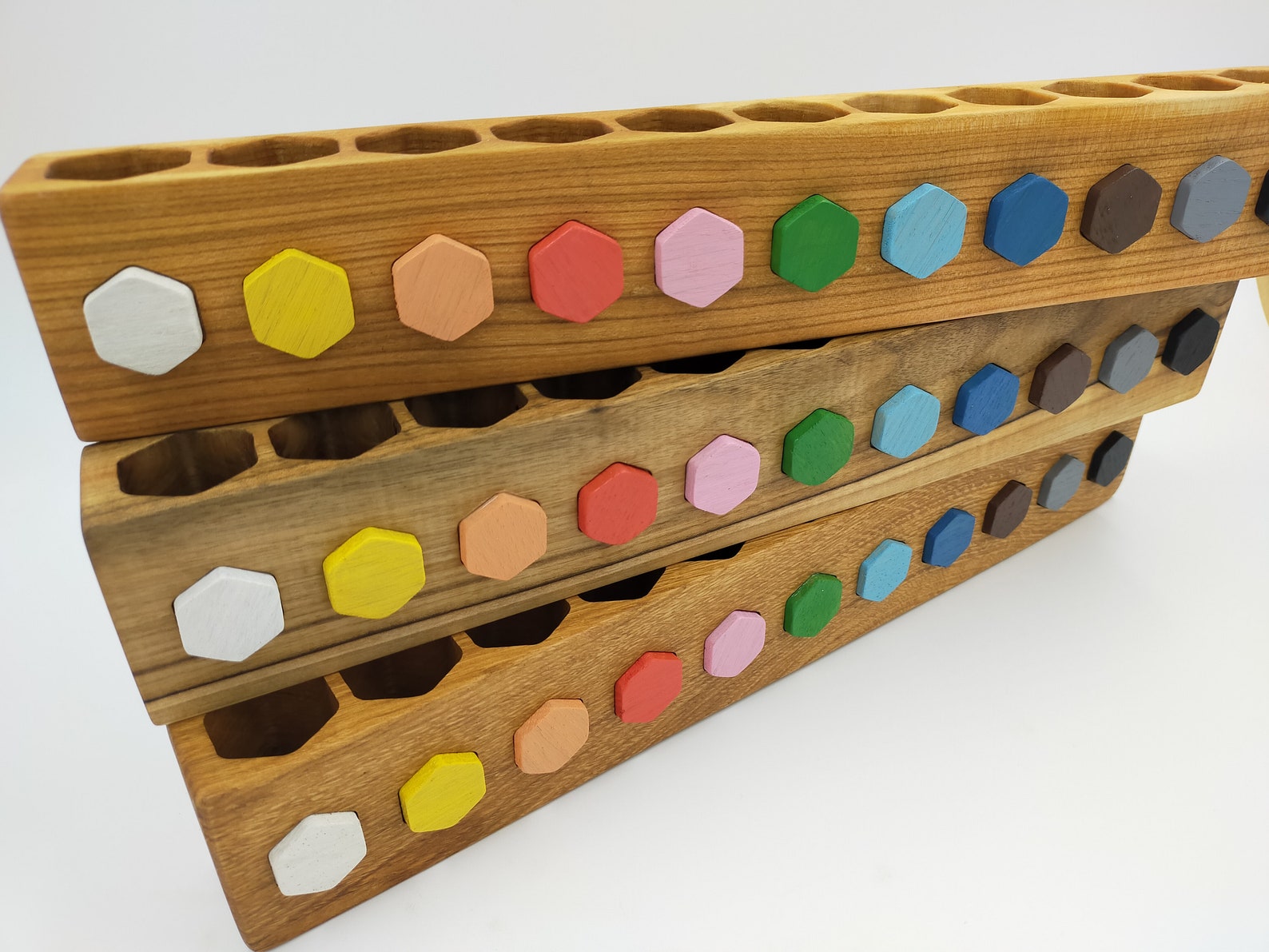 Wooden pencils holder box/organizer pencil/Montessori pencil | Etsy