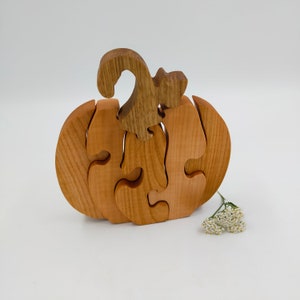 Wooden Pumpkin/puzzle/children's Puzzle/halloween/children's Gift ...