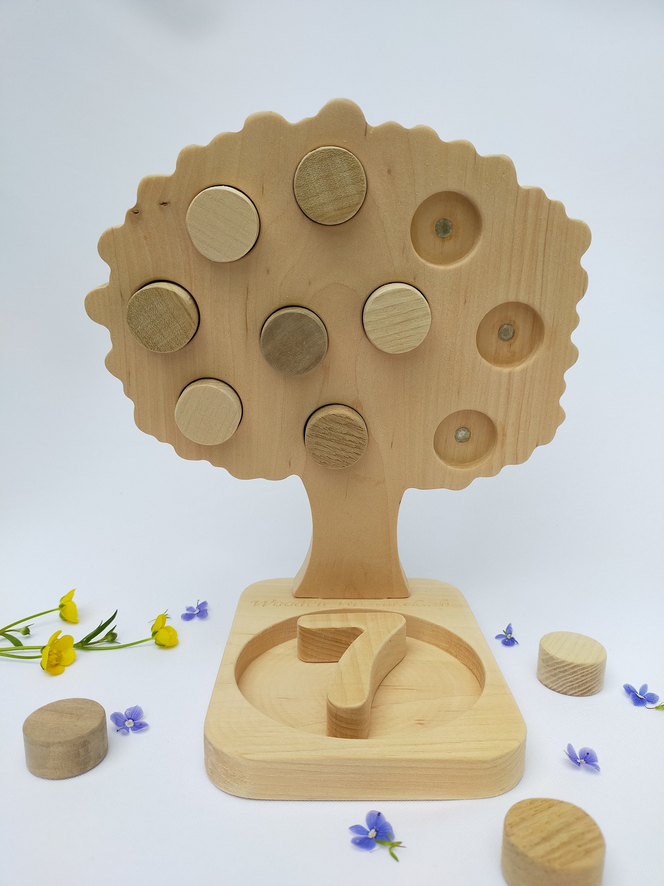 Ten Frame WITH NUMBERS Set/montessori Math Counting Tray | Etsy