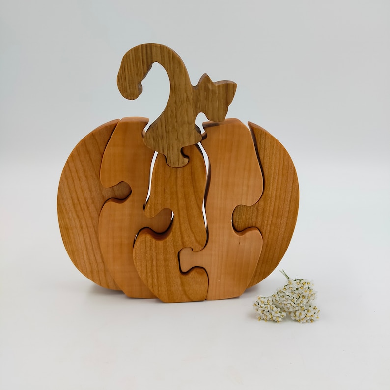 Wooden Pumpkin/puzzle/children's Puzzle/halloween/children's Gift ...