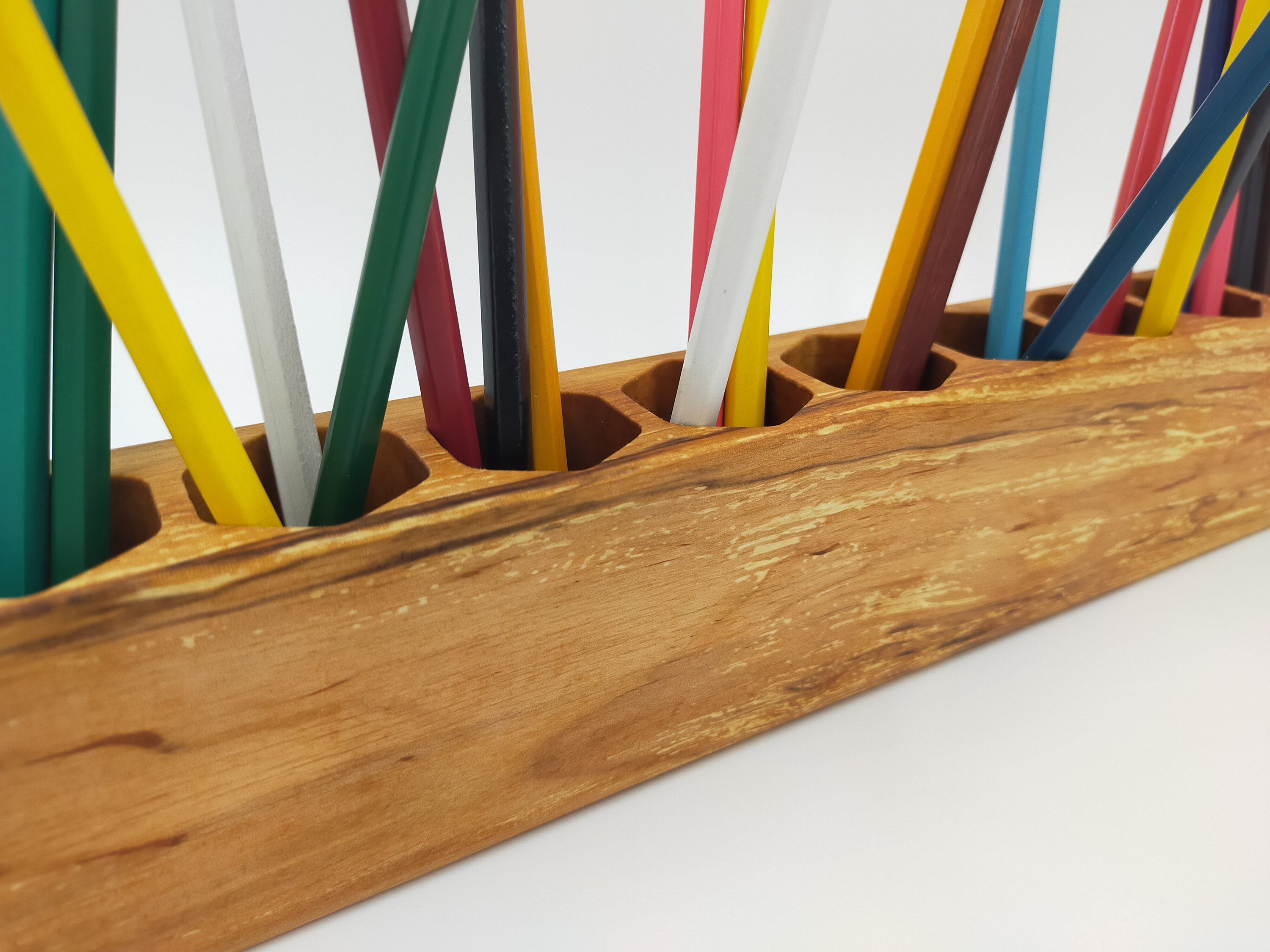 Wooden Pencils Holder Box/organizer Pencil/christmas Present/ | Etsy