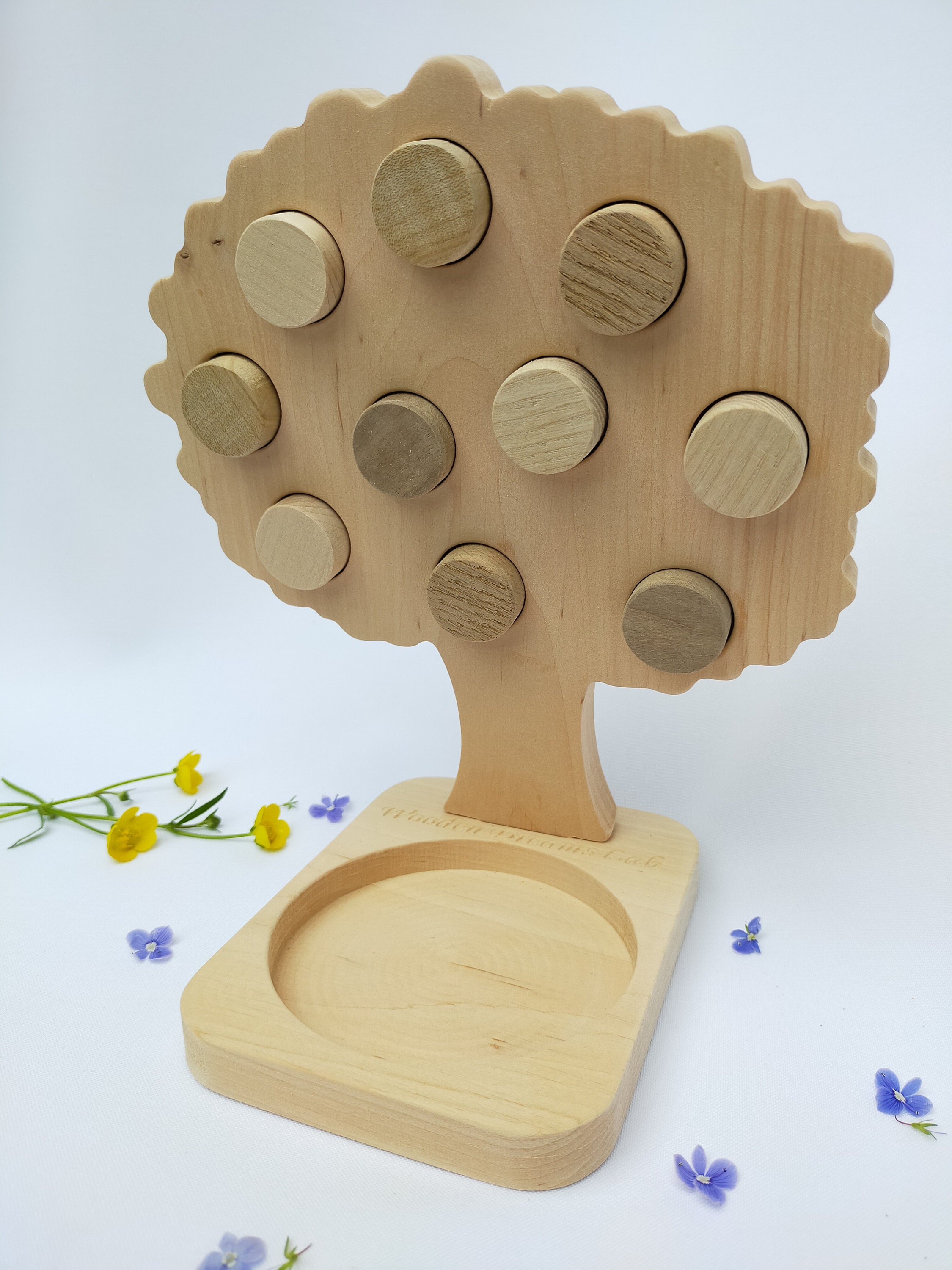 Ten Frame WITH NUMBERS Set/montessori Math Counting Tray | Etsy