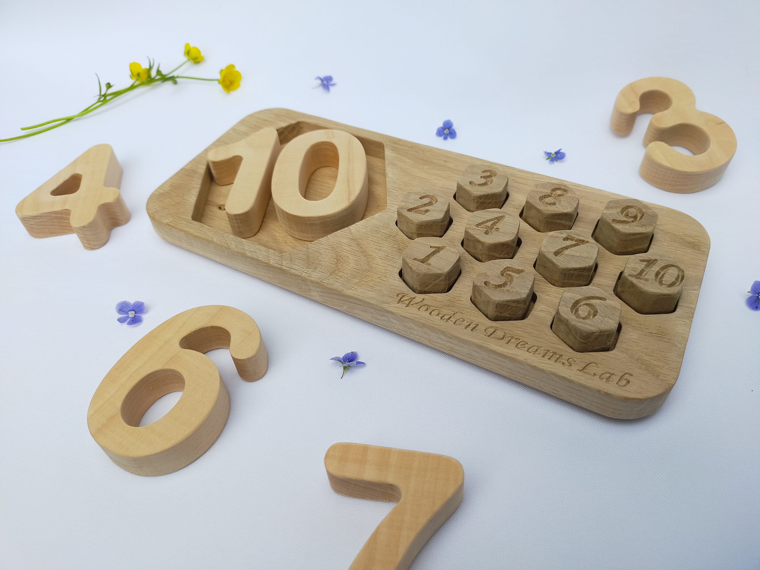 Ten Frame WITH NUMBERS Set/montessori Math Counting Tray - Etsy