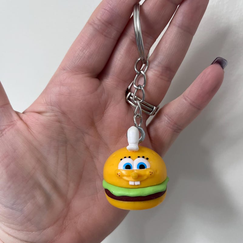 Spongebob Keychain - Etsy