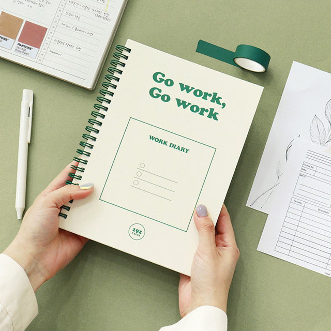 Cute Aesthetic Korean 6 Month Daily Planner Undated - 192 Pages, Soft ...