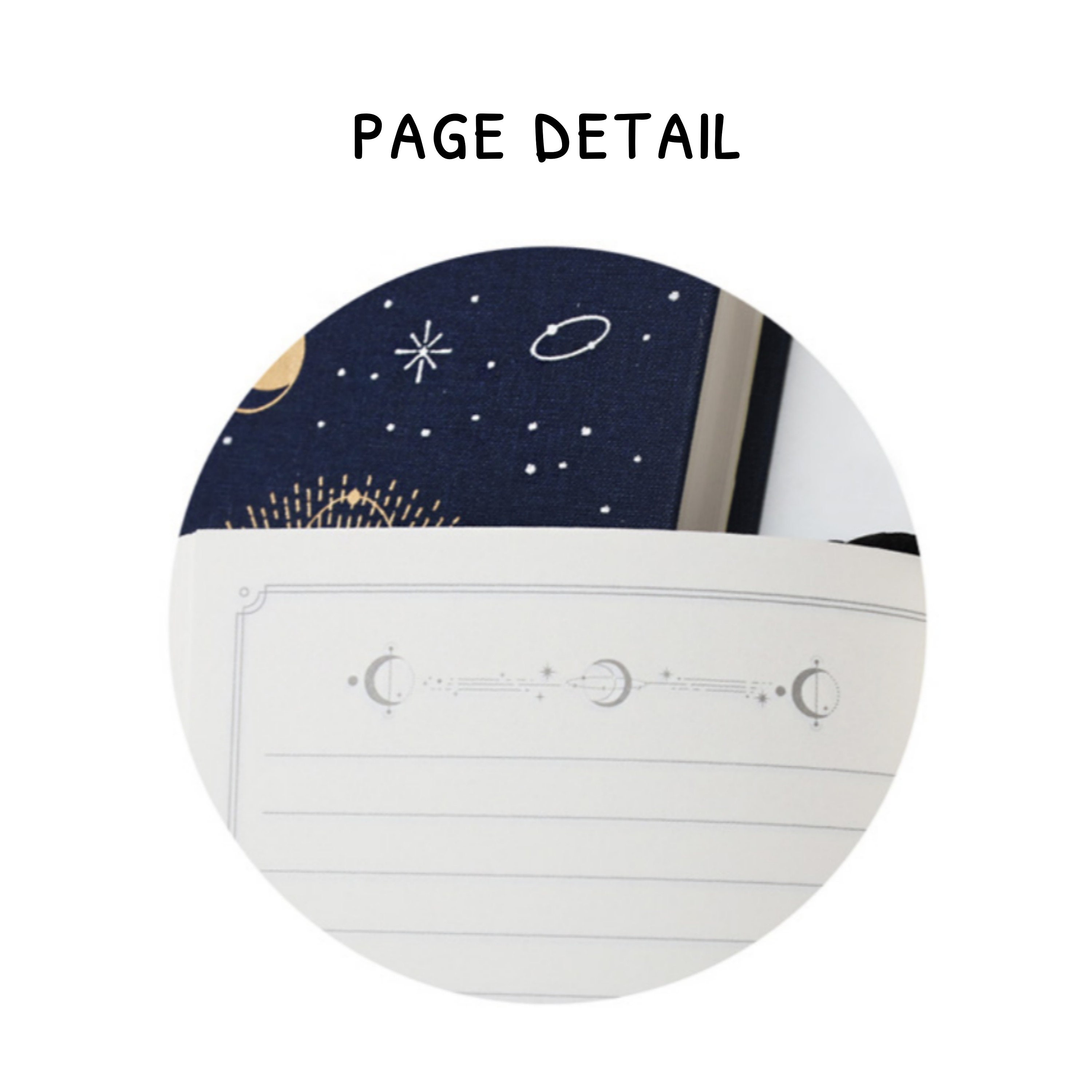 Cute Aesthetic Korean Ruled Hard Cover Magic Moon & Spells - Etsy