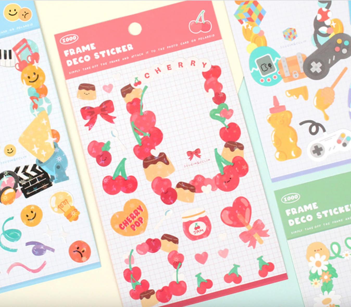 Cute Kawaii Stationery Sticker Pack 8 Sheets 258 Stickers - Etsy UK