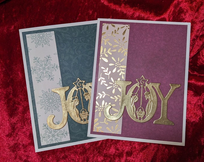 Handmade Christmas Cards - Joy Nativity - Etsy