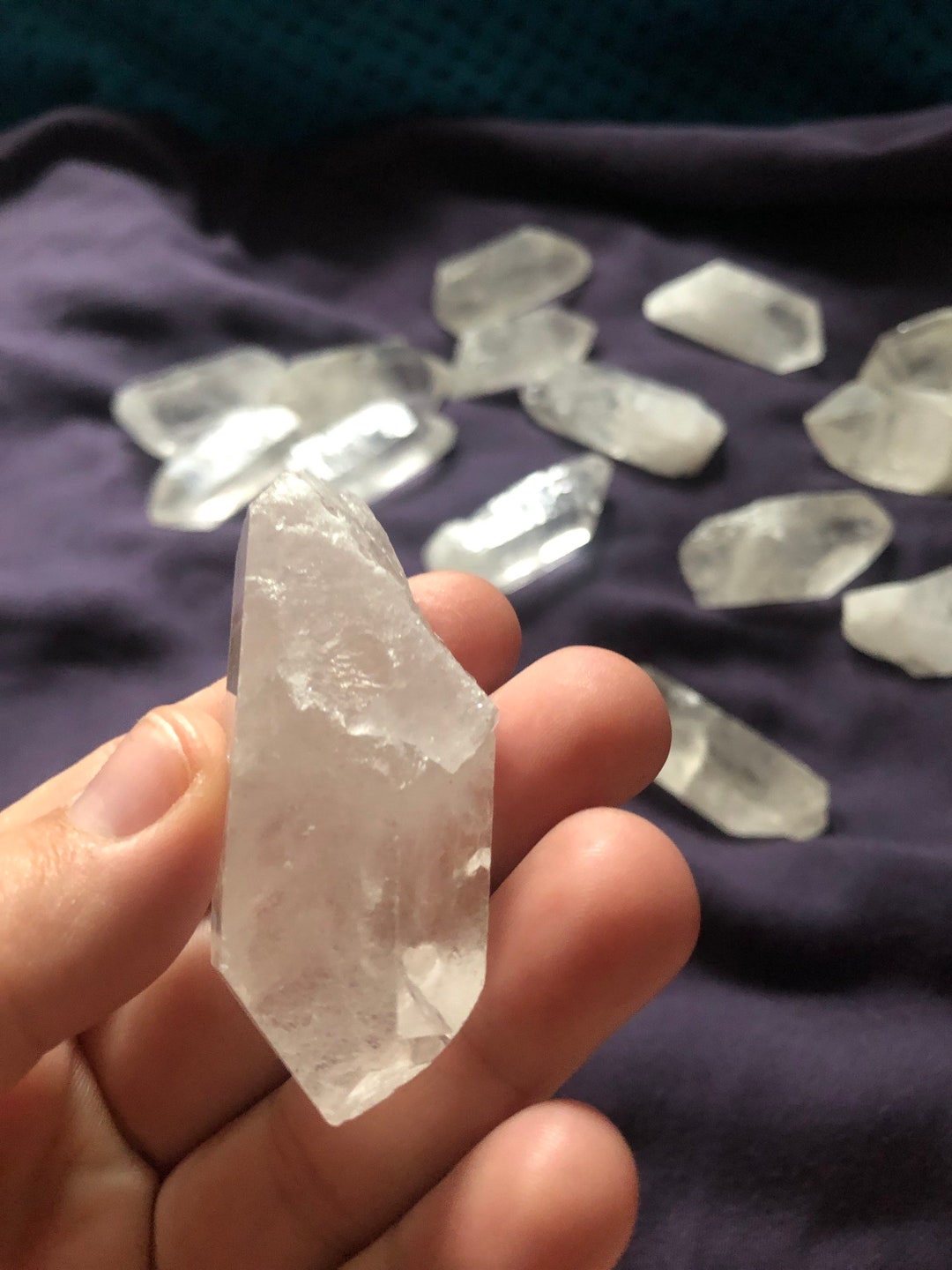 Crystal Quartz Points Large and Medium Clear Quartz Crystals Natural ...