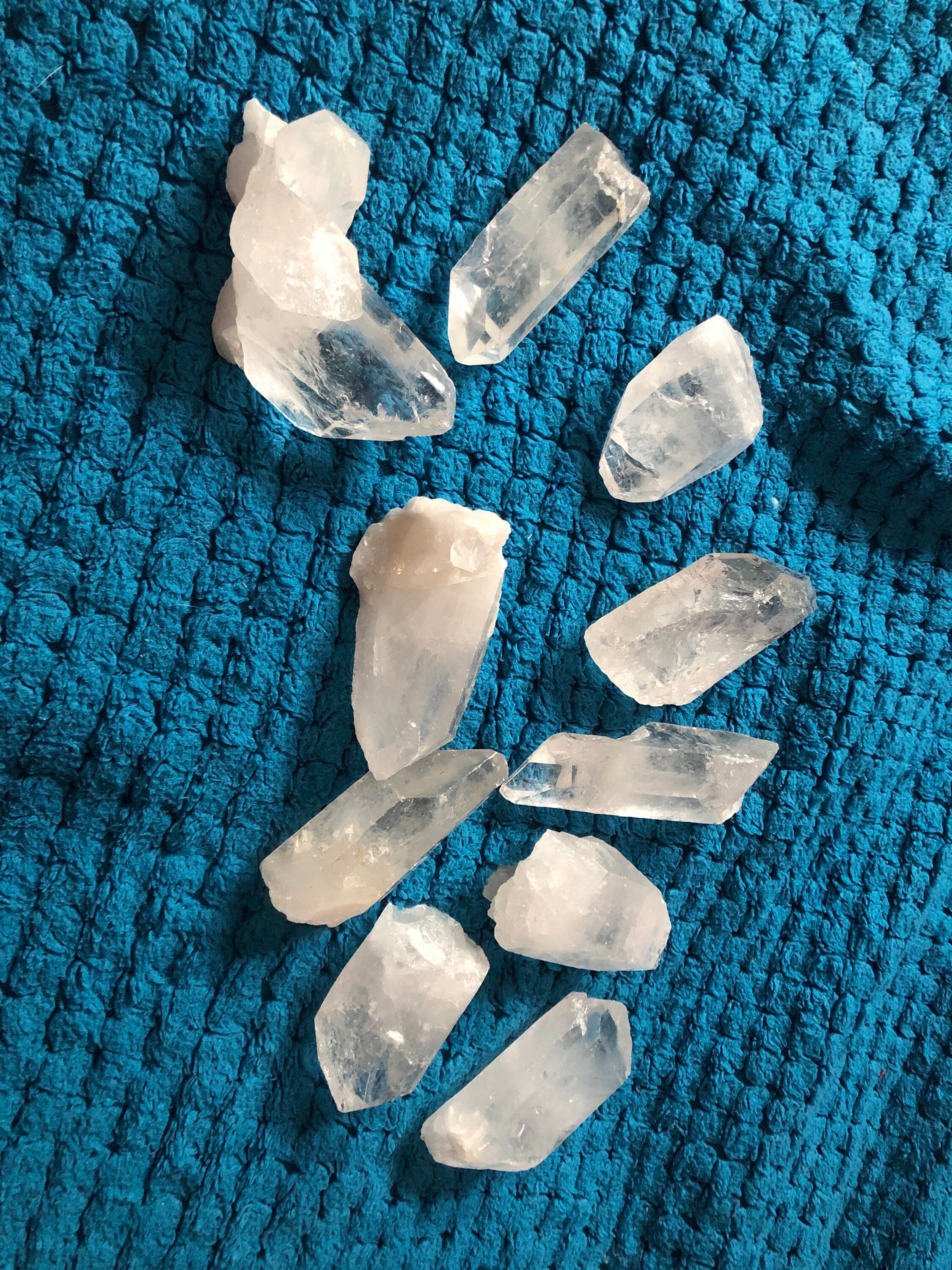 Crystal Quartz Points Large and Medium Clear Quartz Crystals Natural ...