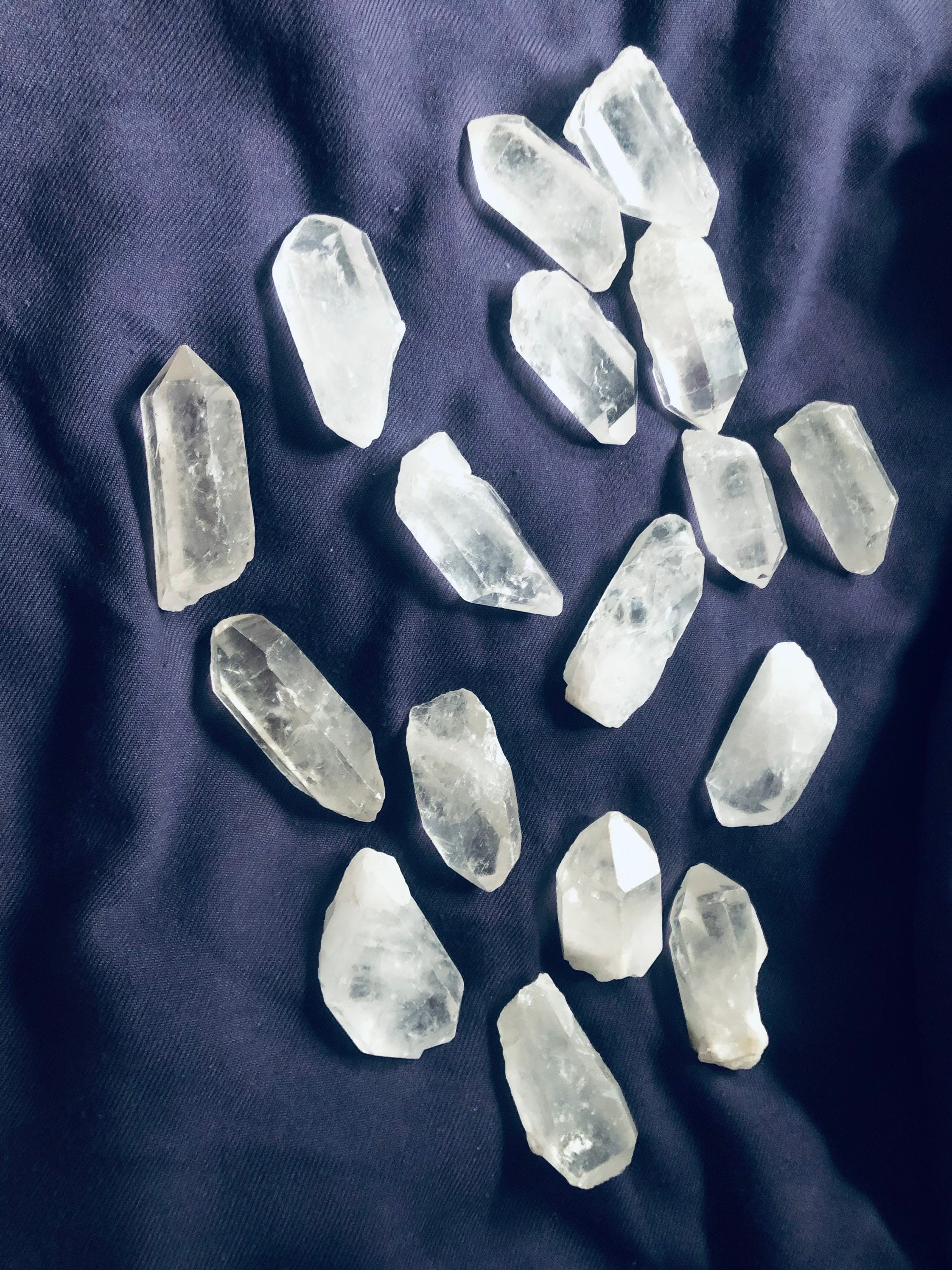 Crystal Quartz Points Large and Medium Clear Quartz Crystals Natural ...
