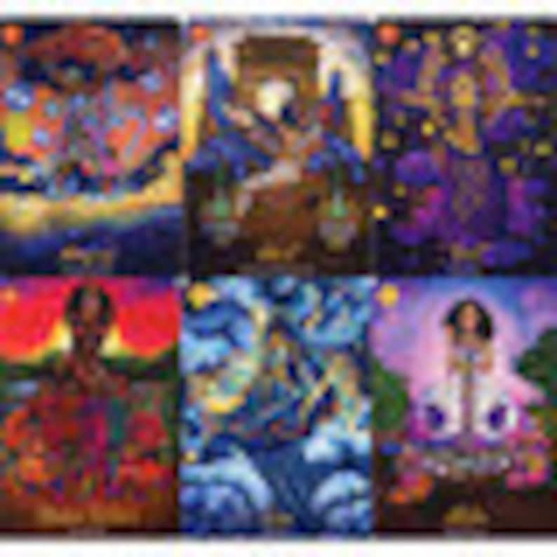 African Goddess Rising Oracle Abiola Abrams 100% Authentic 44-card Deck ...