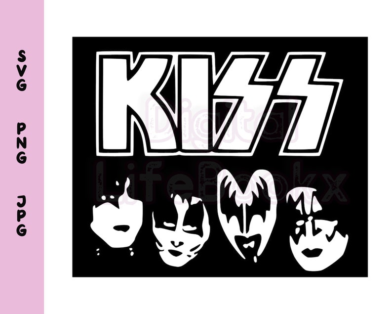 Kiss Band Svg Heavy Metal Svg Rock Svg Diy Svg Png Files Etsy