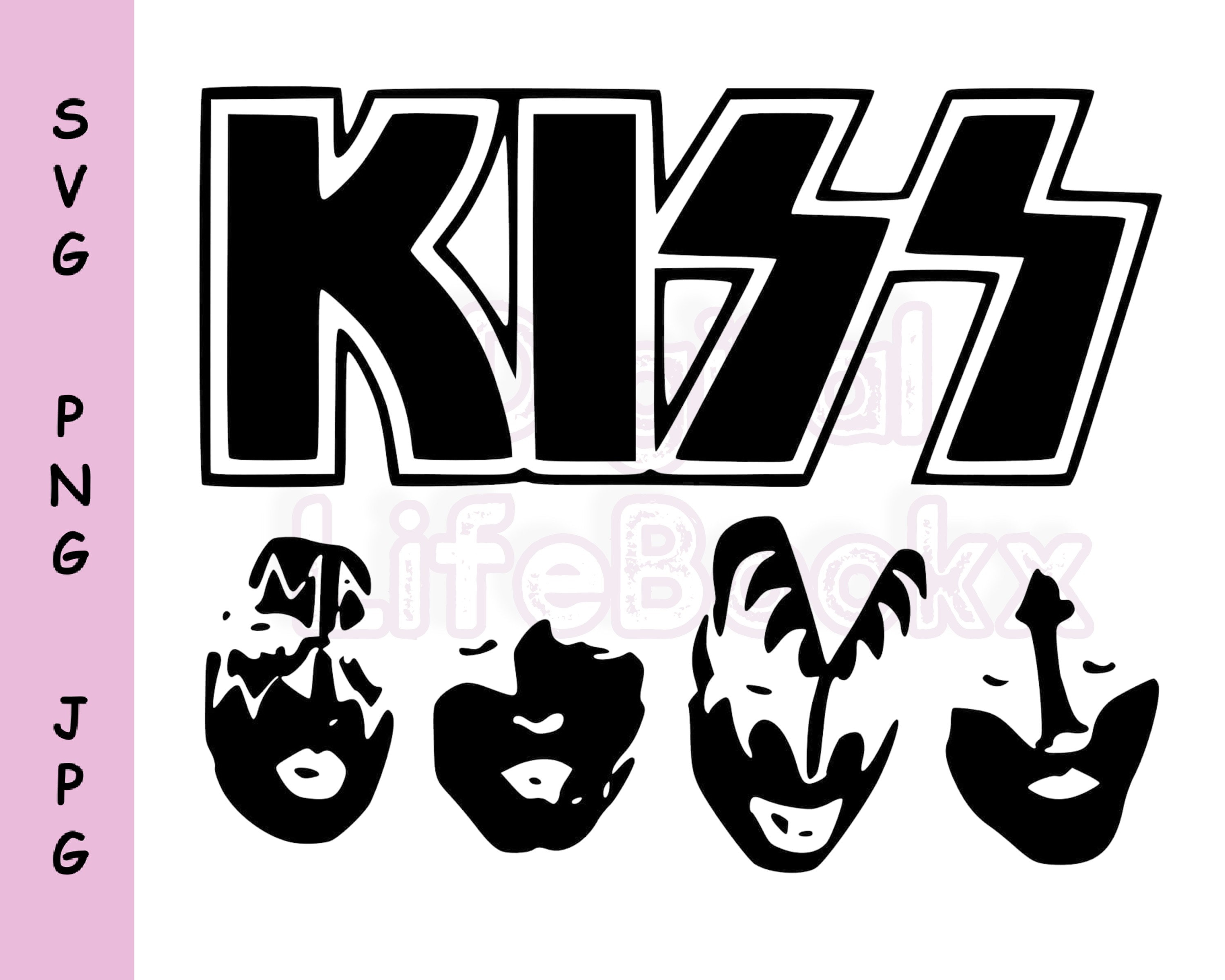 Kiss svg Kiss Band svg Kiss Shirt svg Cut File Cricut svg png Art ...
