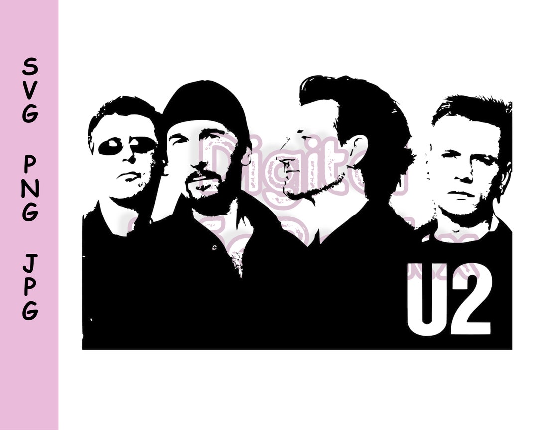 U2 Band Digital Download-svg Png Jpg Digital Print - Etsy
