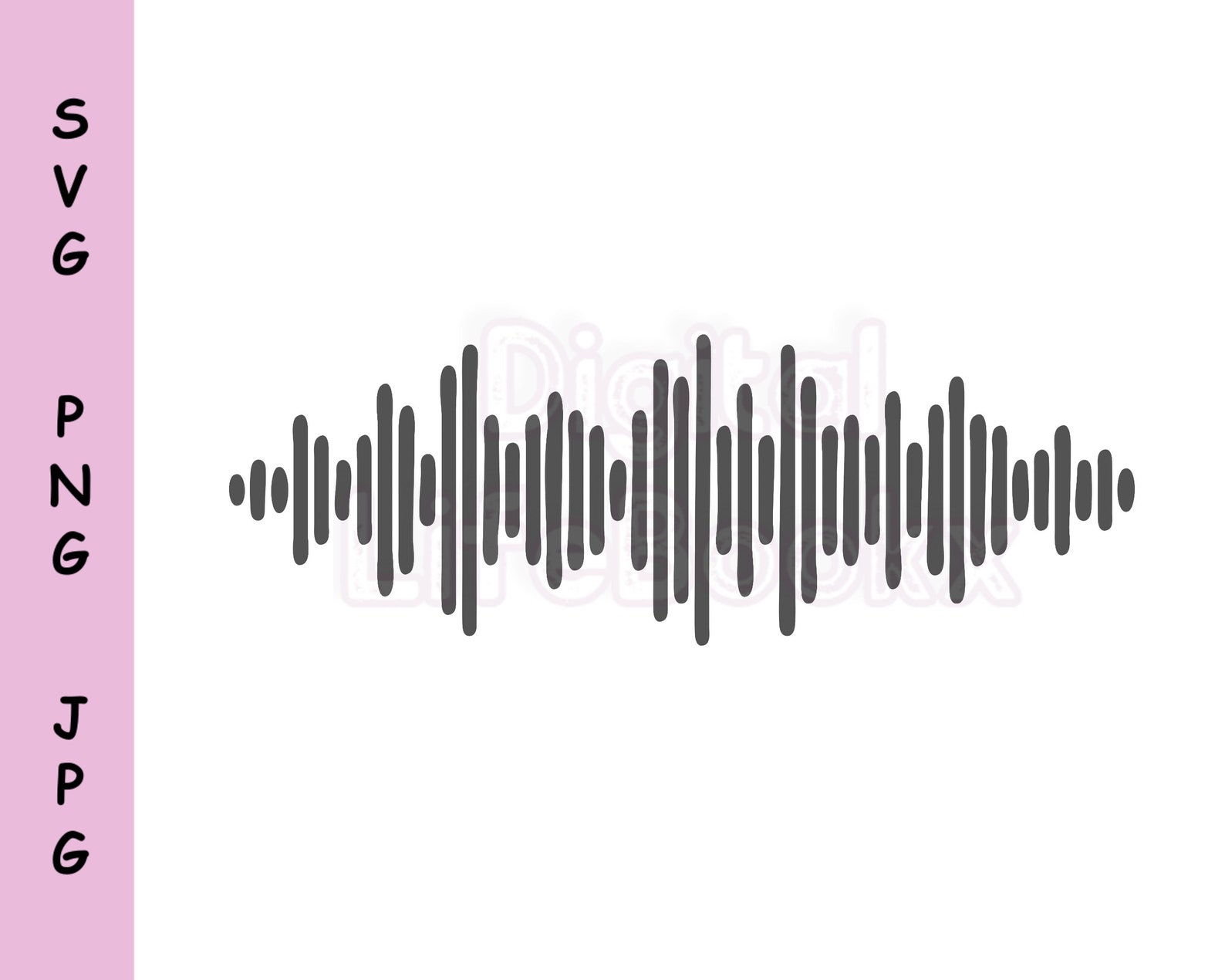 Sound wave 2 Digital Download-svg png jpg-Digital Print | Etsy