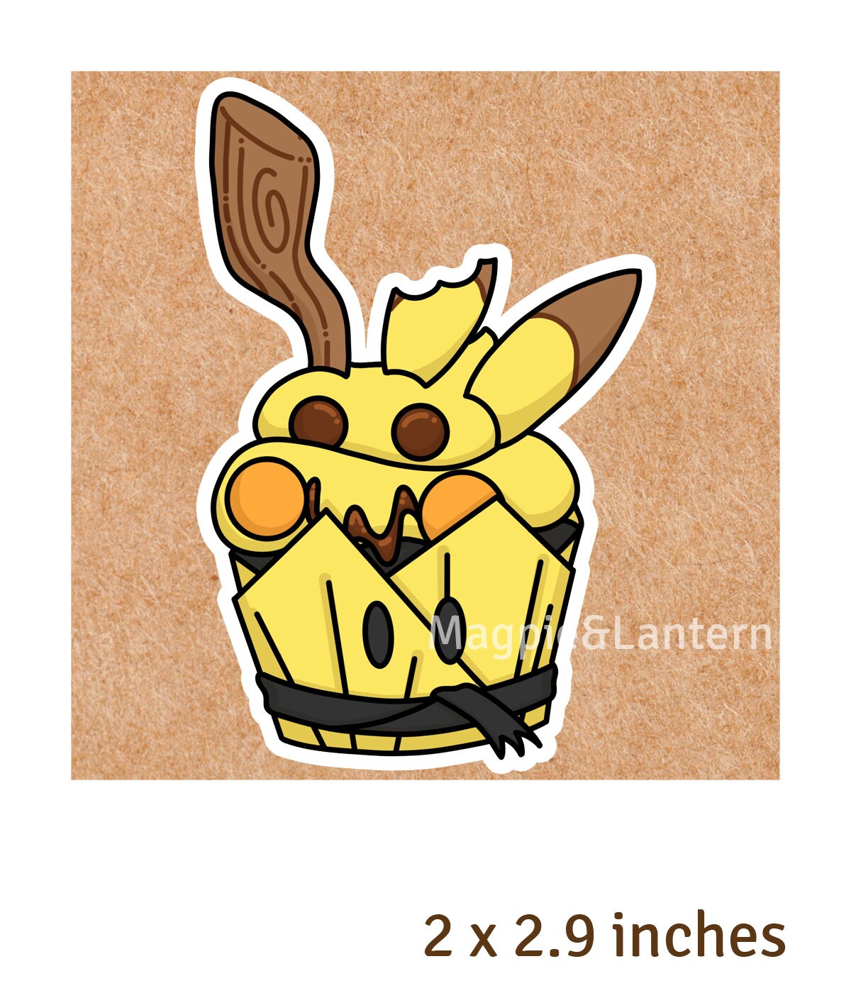 Mimic Cupcake Sticker | Mimikyu | Pokémon - Etsy