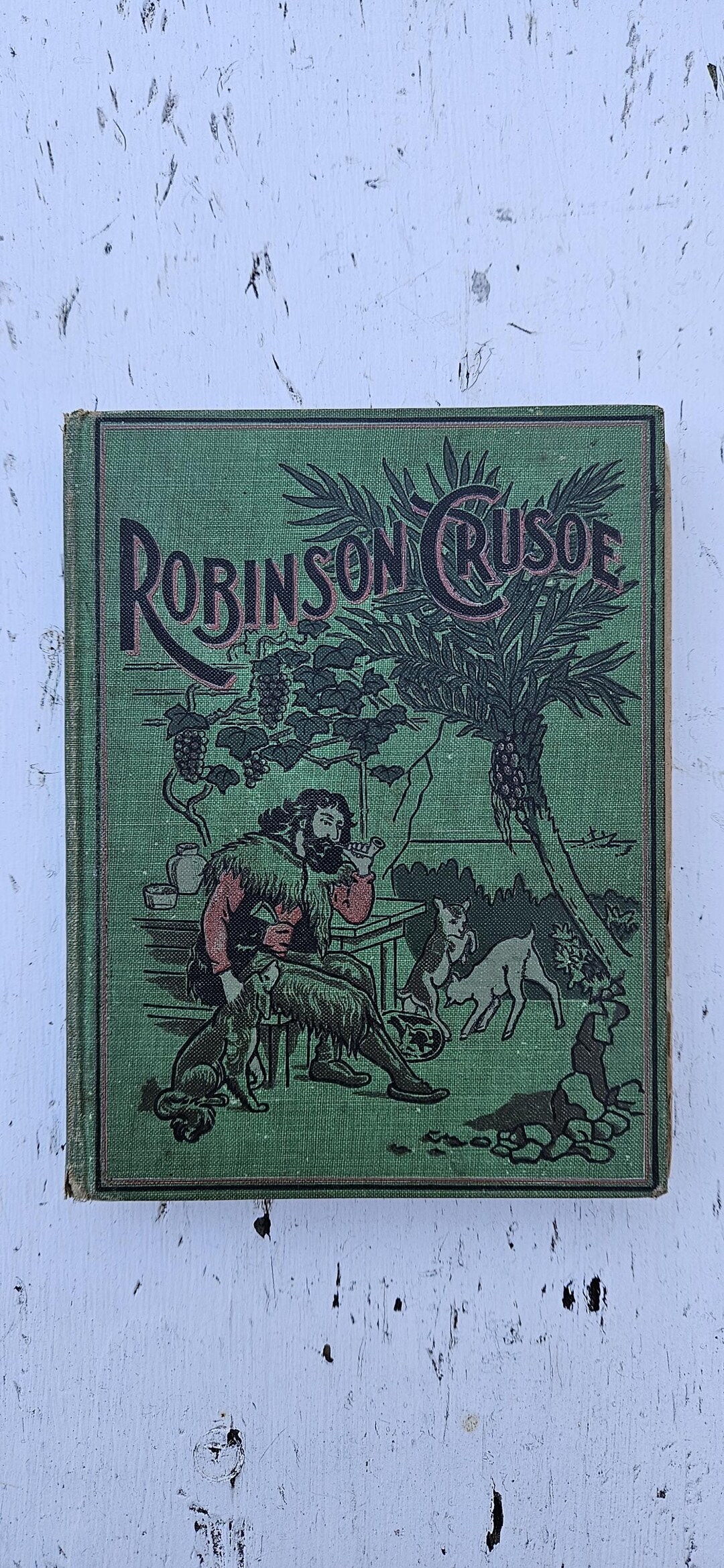 Robinson Crusoe by Daniel Defoe Color Illustrations Antiquarian Book ...