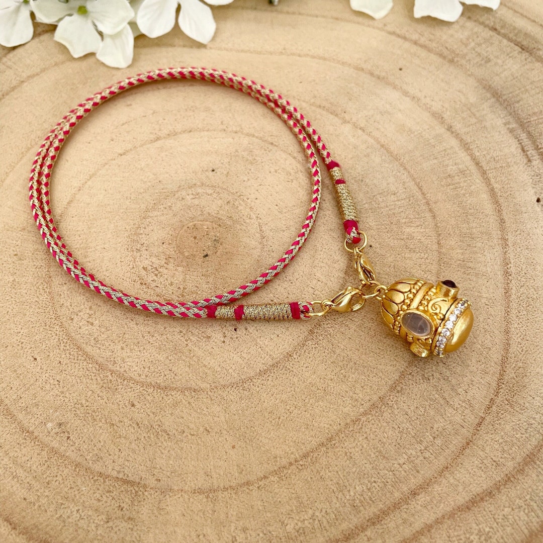 Indian Protective, Purifying Talisman 24k Gold Plated Bell Amulet With ...