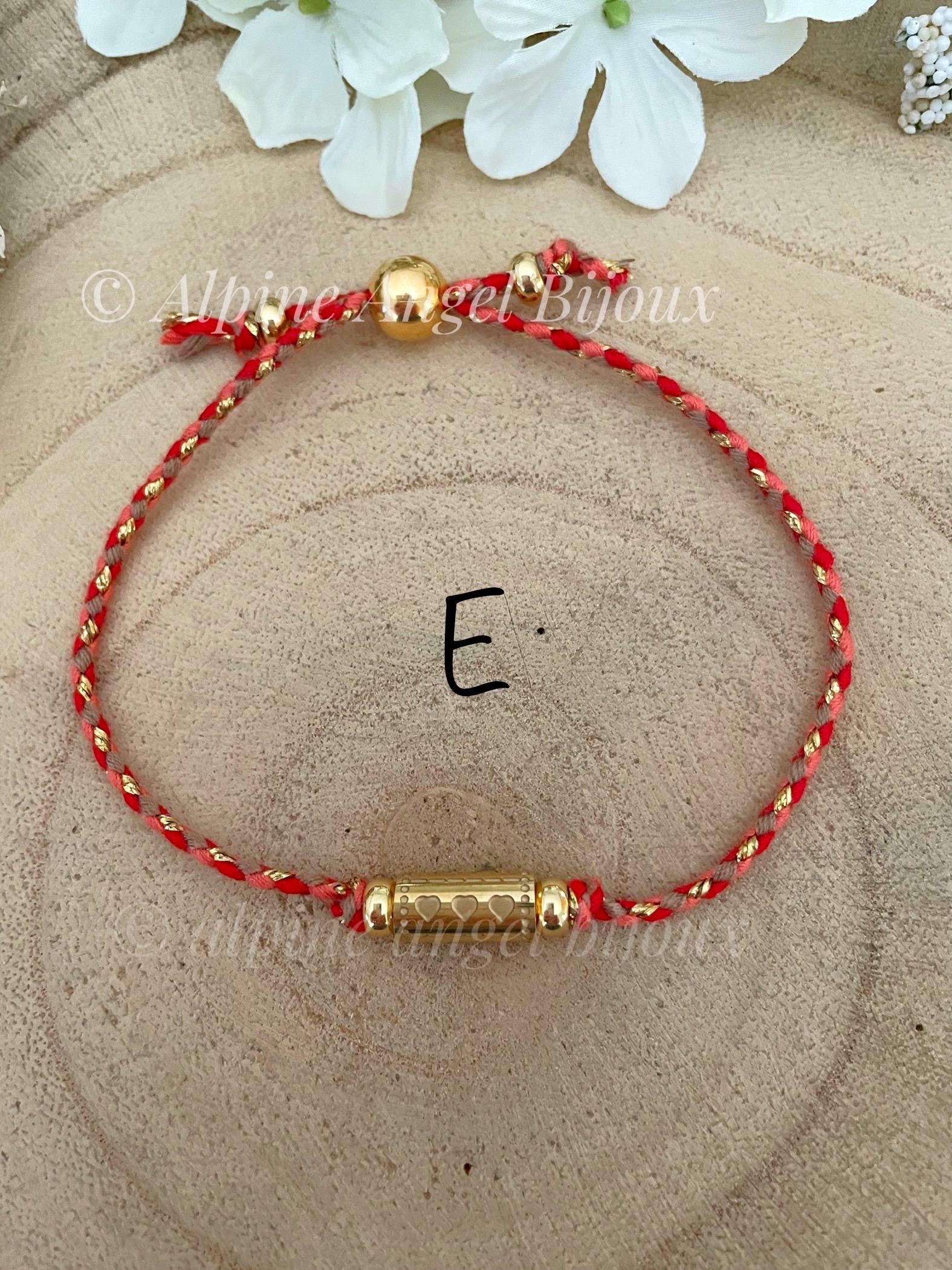 Braided Cord Bracelet: 14k Gold Plated Love Talisman, Adjustable - Etsy