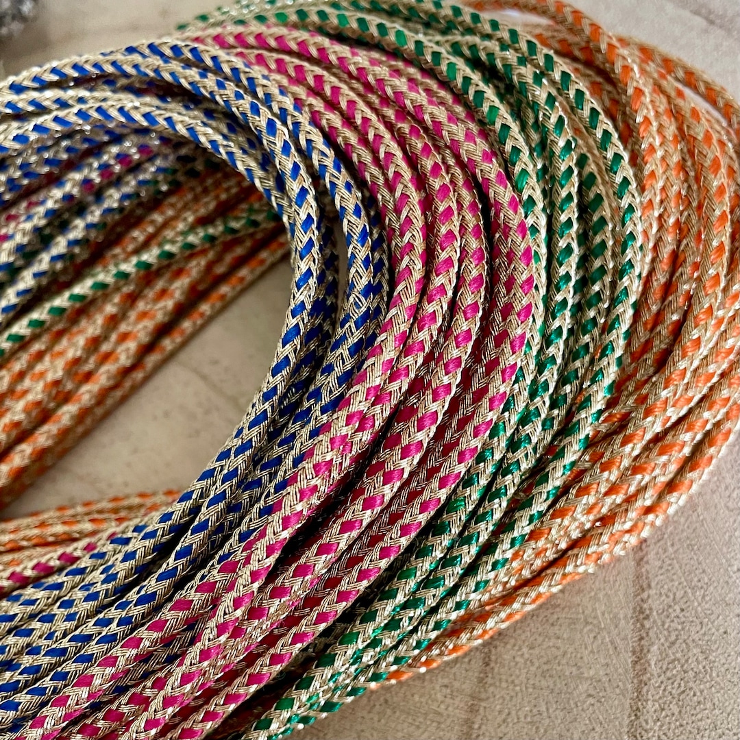 Indian Dori Cord in Variety of Colours With Ion-plated 18k Gold Plated ...