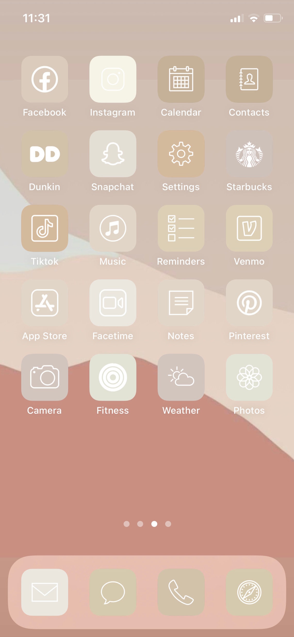 Shades of Beige 24 App Pack Aesthetic iPhone ios14 App | Etsy