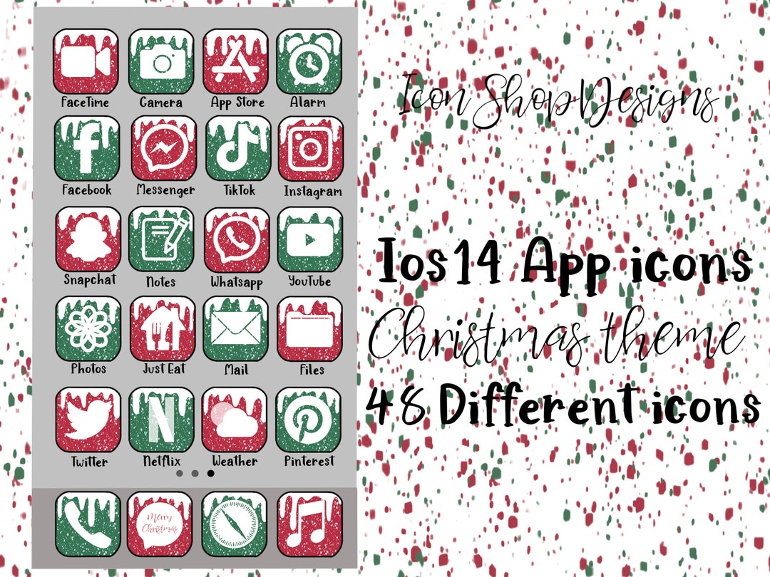 Christmas Ios14 Icons - Christmas Theme Icons - Ios 14 Icons ...