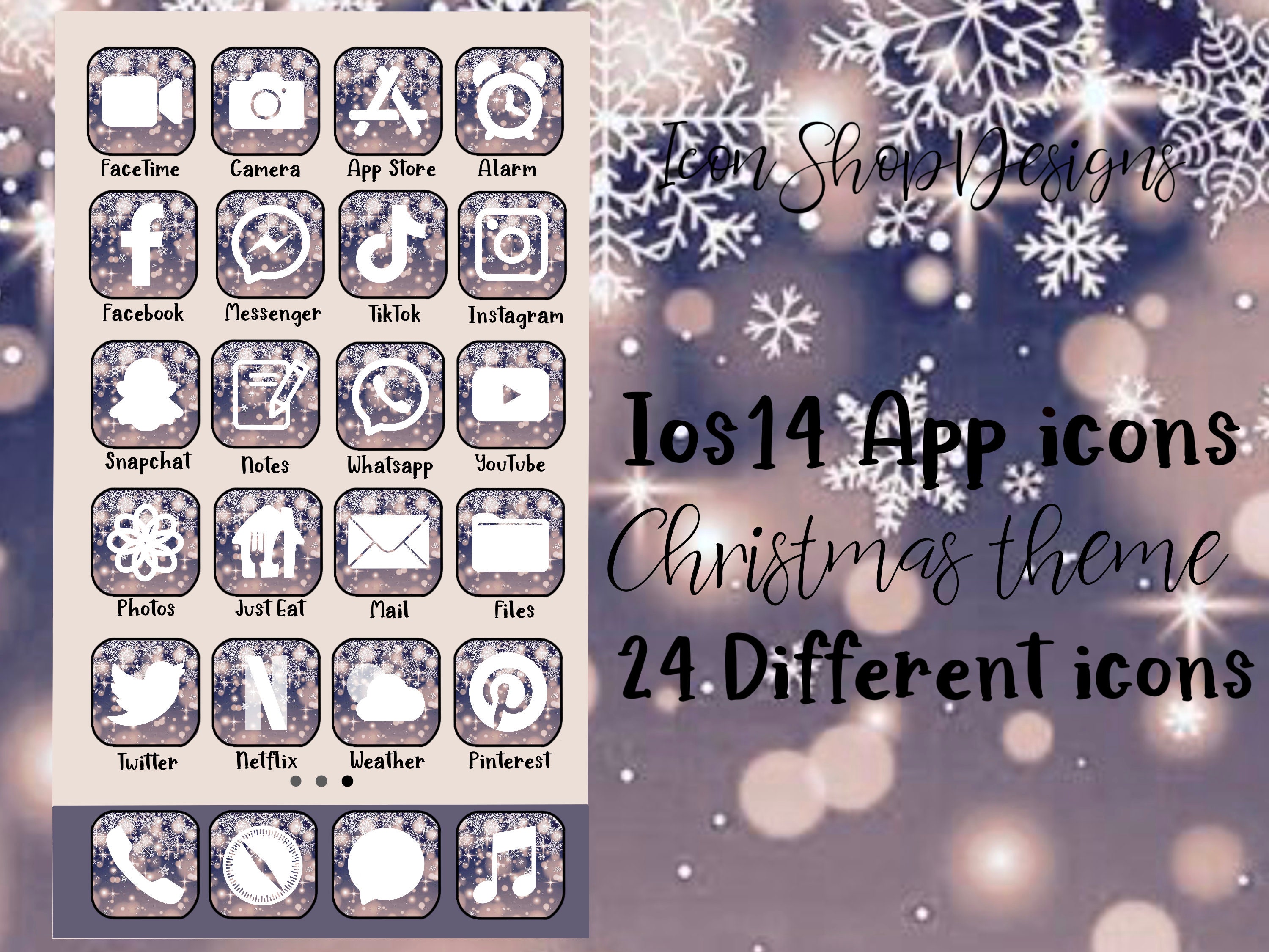Christmas Ios14 Icons Christmas Theme Icons Ios 14 Icons Christmas ...