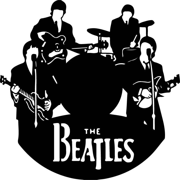 The Beatles svg Beatles Silhouette Beatles Vector Famous | Etsy