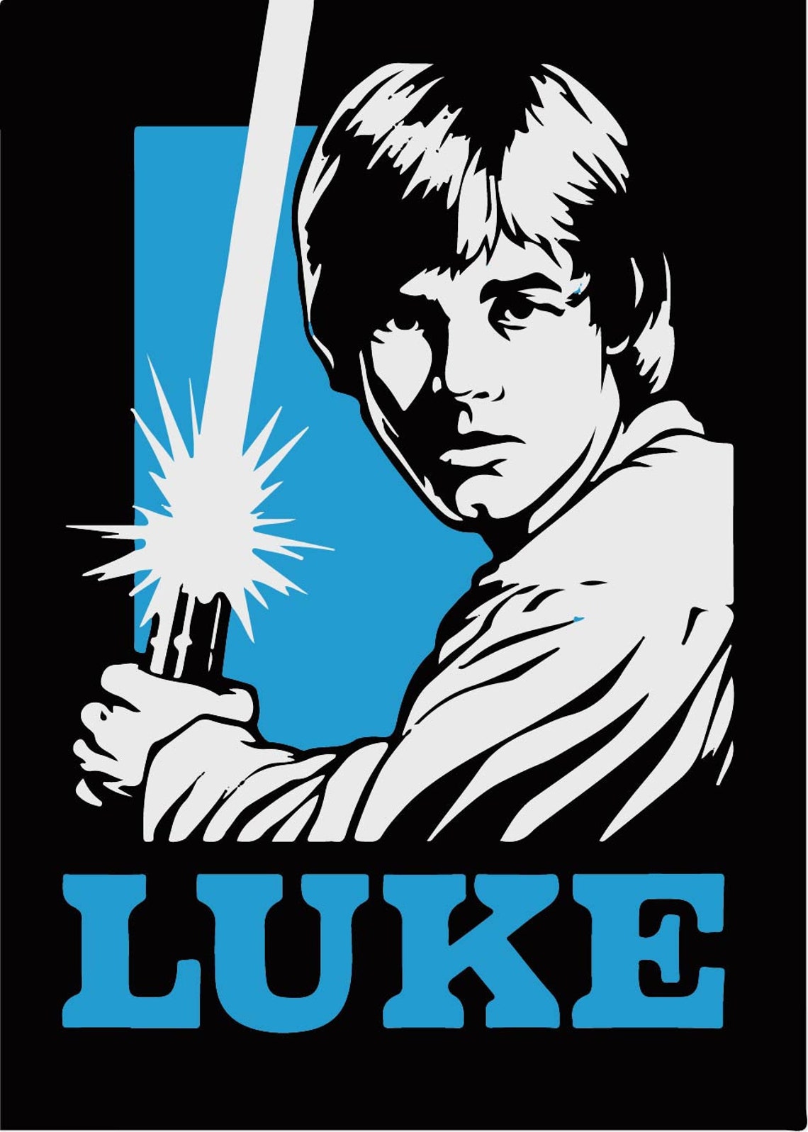 Luke Skywalker SVG Cutting Files Jedi Digital Clip Art Jedi | Etsy