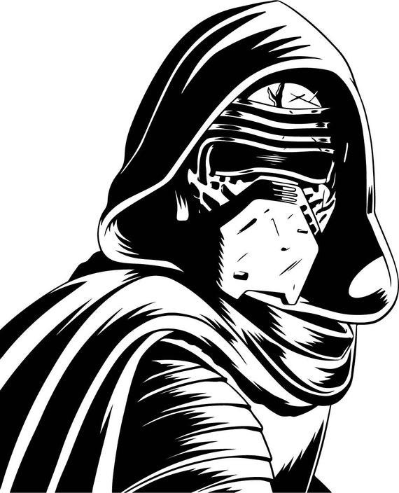 Kylo Ren Svg Digital File Svg Clipart Cut Files Silhouette Etsy