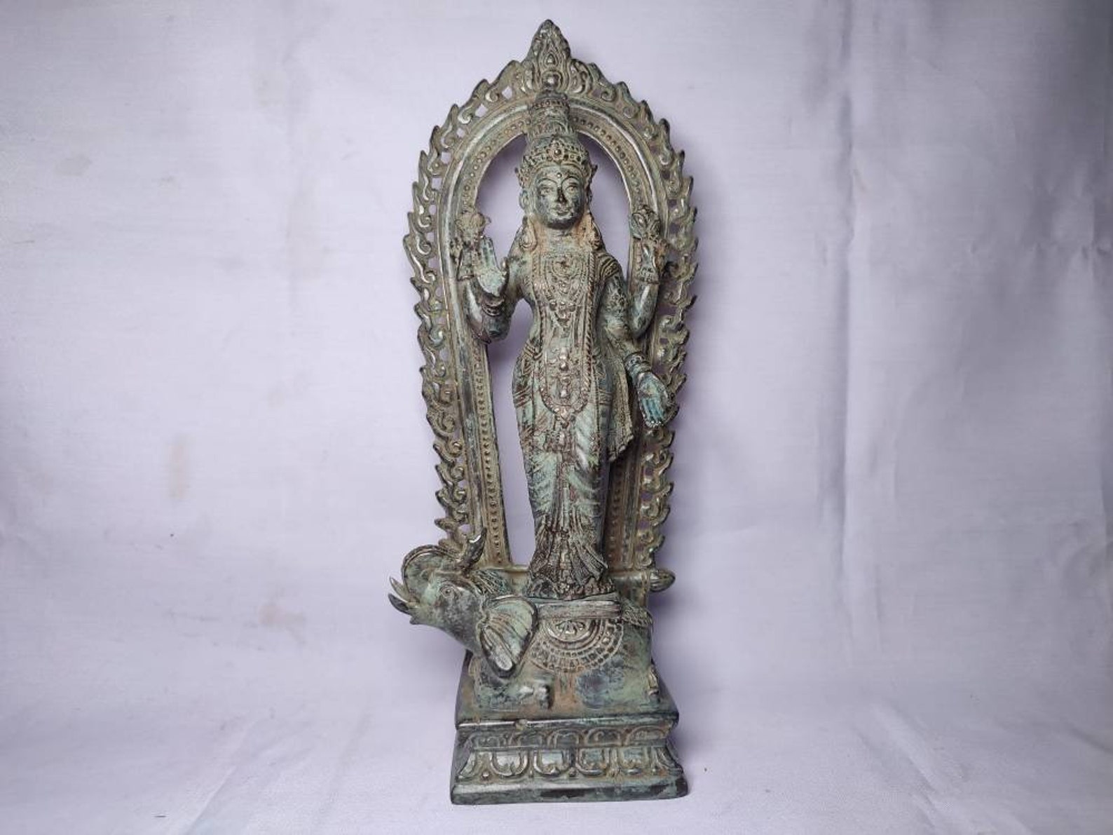 Saraswati With 4 Arms Standing Statue 11 - Etsy