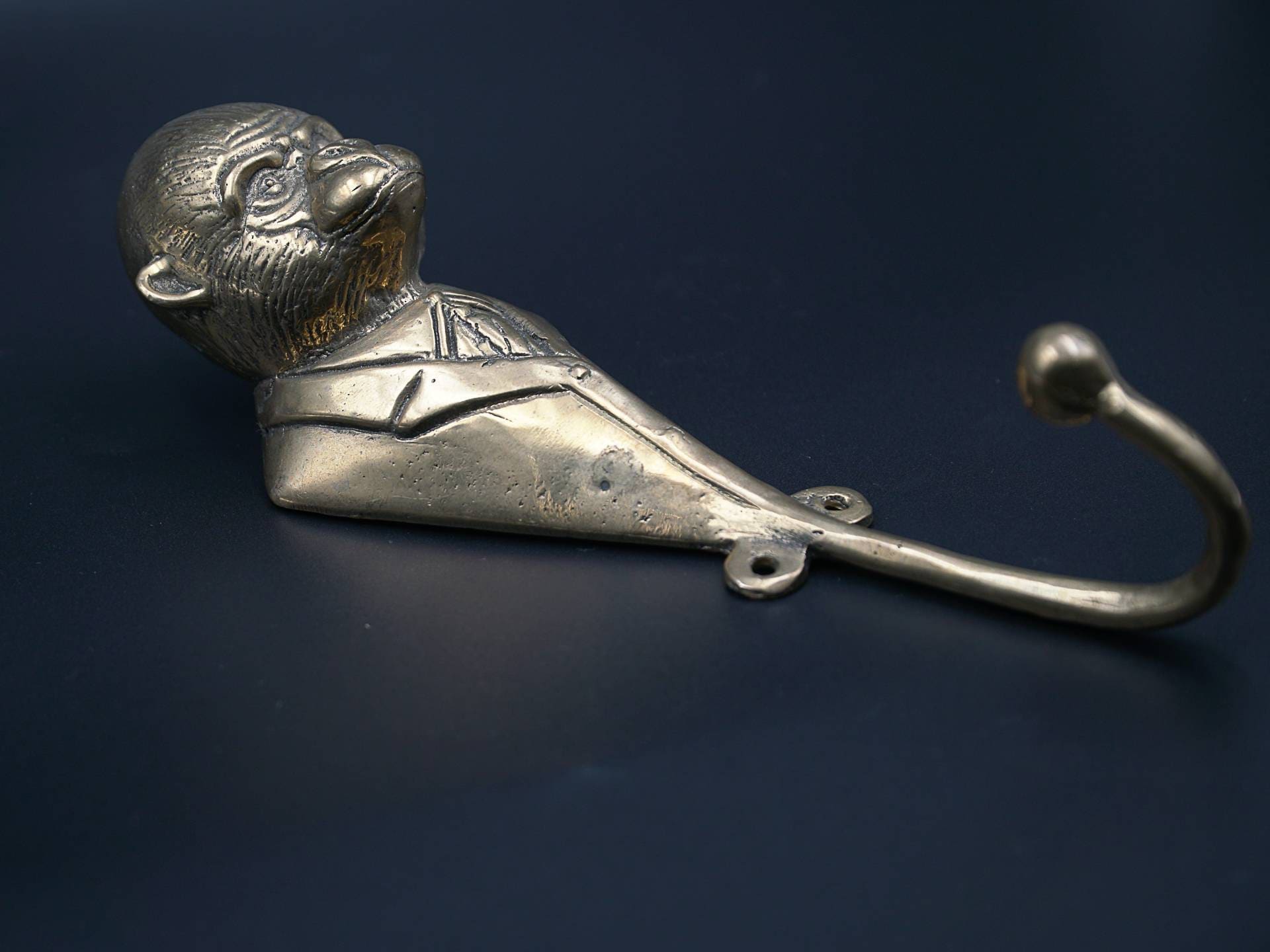 Wall Bronze Monkey Bos Hooks, Clothing, Robe Hook, Handmade, Bronze - Etsy