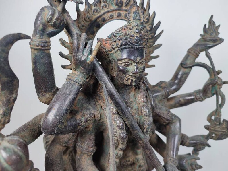 Hindu Goddess Mahakali Standing on God Shiva 41cm /16 Inch, Hindu God ...