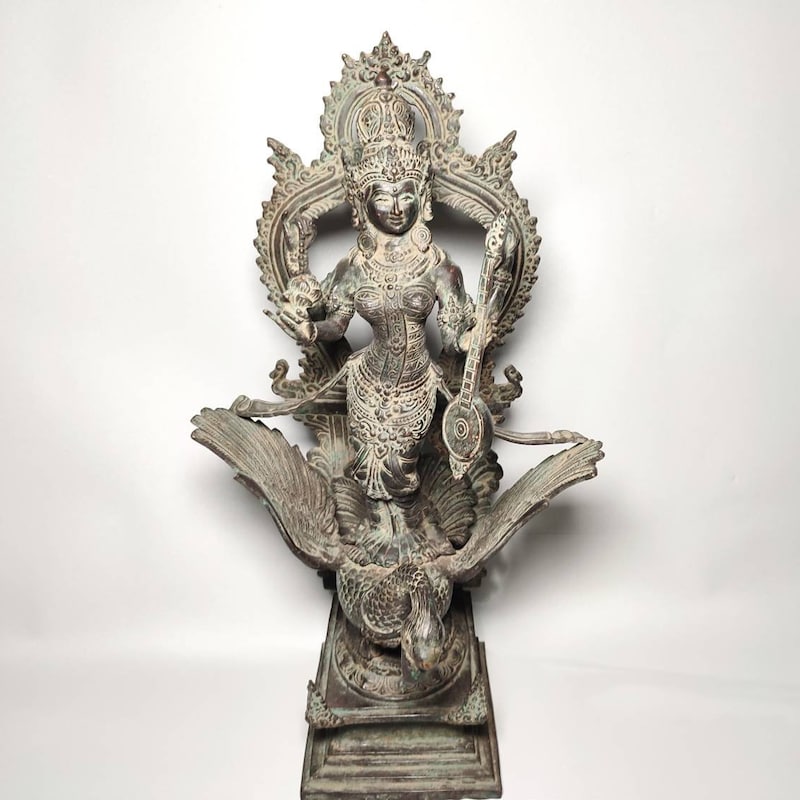 Saraswati Buddha Statue - Etsy