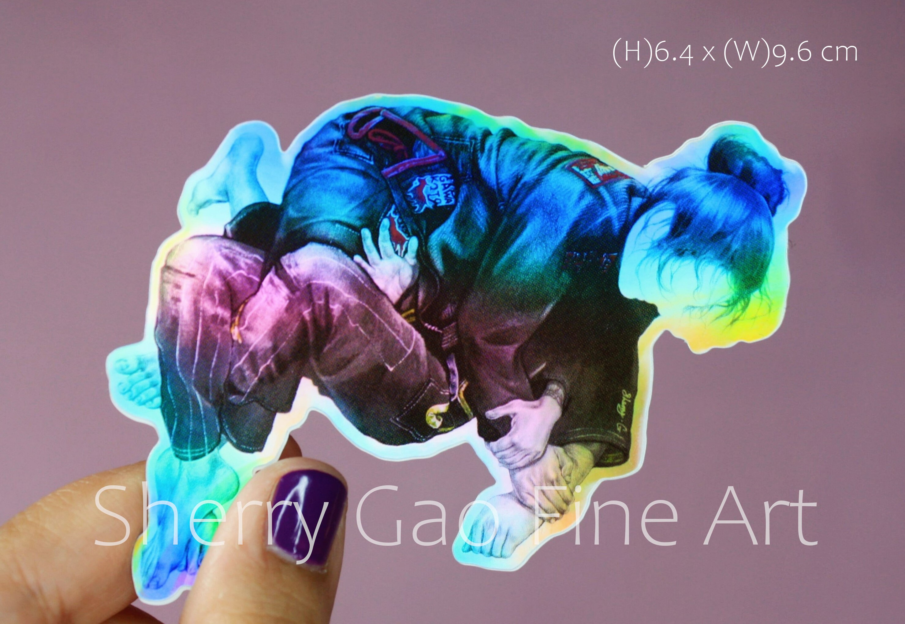 Holographic Sticker-kimura Lock-bjj Art-jujitsu Art-bjj - Etsy