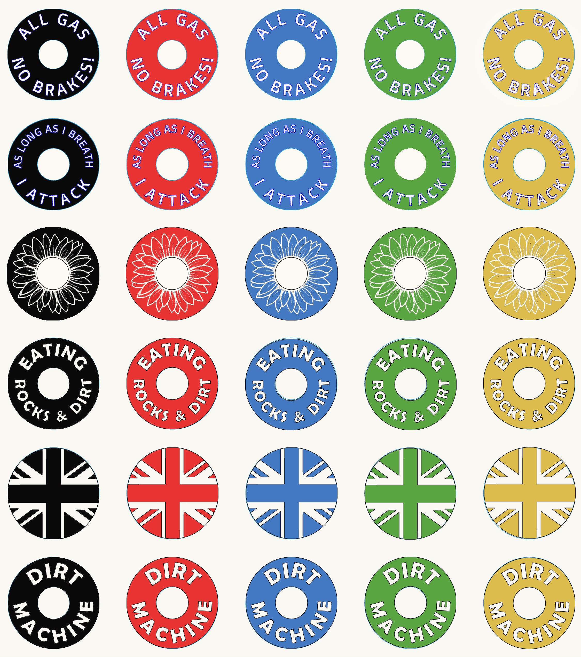 Custom Aluminum Bicycle Stem Cap: Personalized Headset Top Cap - Etsy