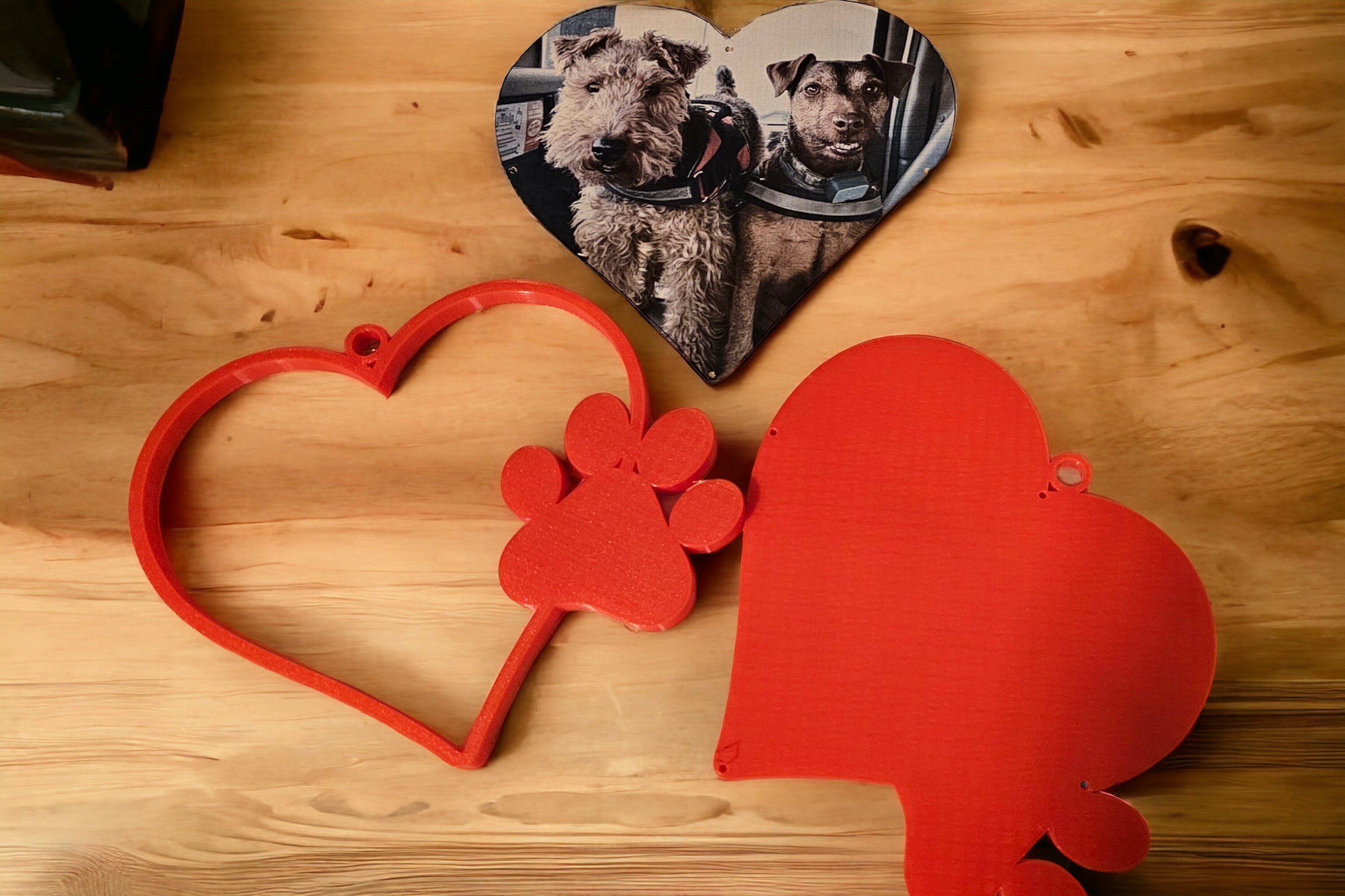 DIGITAL FILE - Pawfect Love: Unique 3D Printed Heart-shaped Dog Paw ...