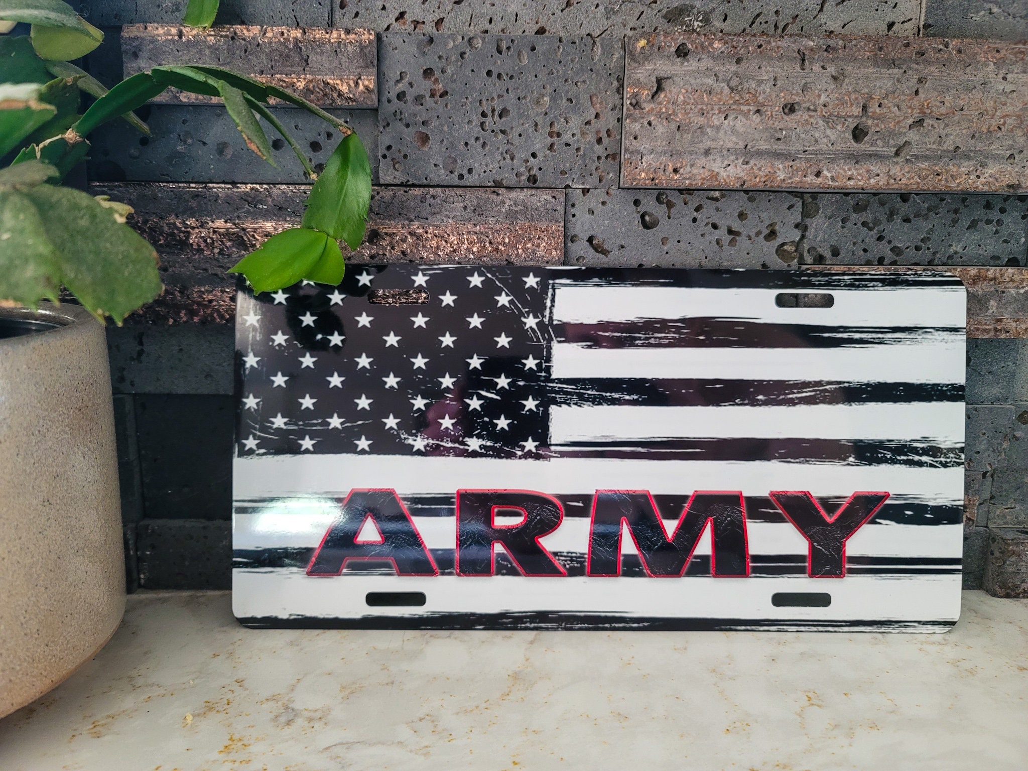 License Plate Custom Sublimated military License Plate - Etsy