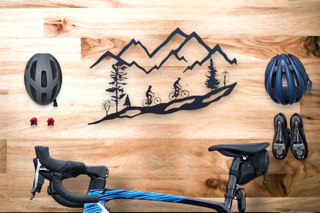Bike Helmet and Shoe Wall Mount – Cycling Gear Organizer – Home Gym ...