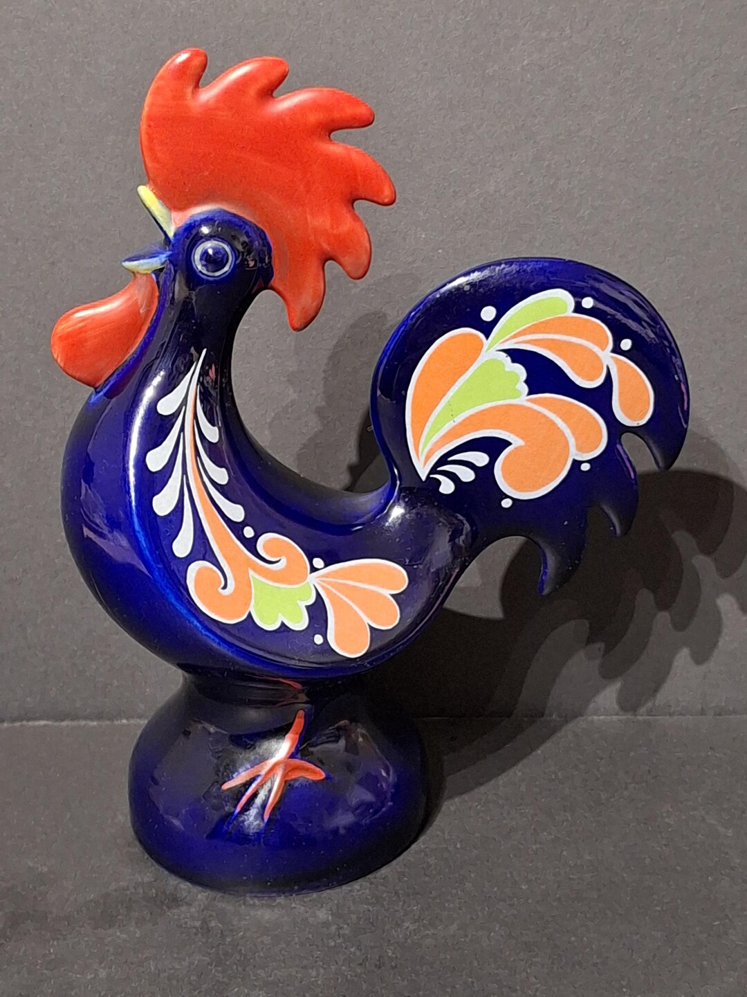 Vintage Goebel Rooster Figurine – Cobalt Blue. West Germany 1968. - Etsy