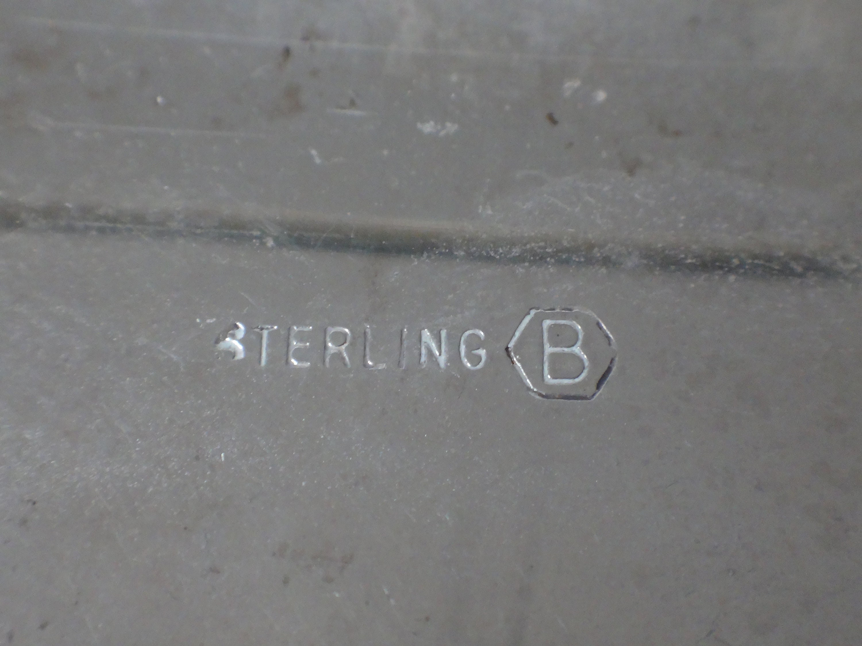 Vintage Sterling Silver Birks Oval Brooch, Engraved Floral Pattern Pin ...