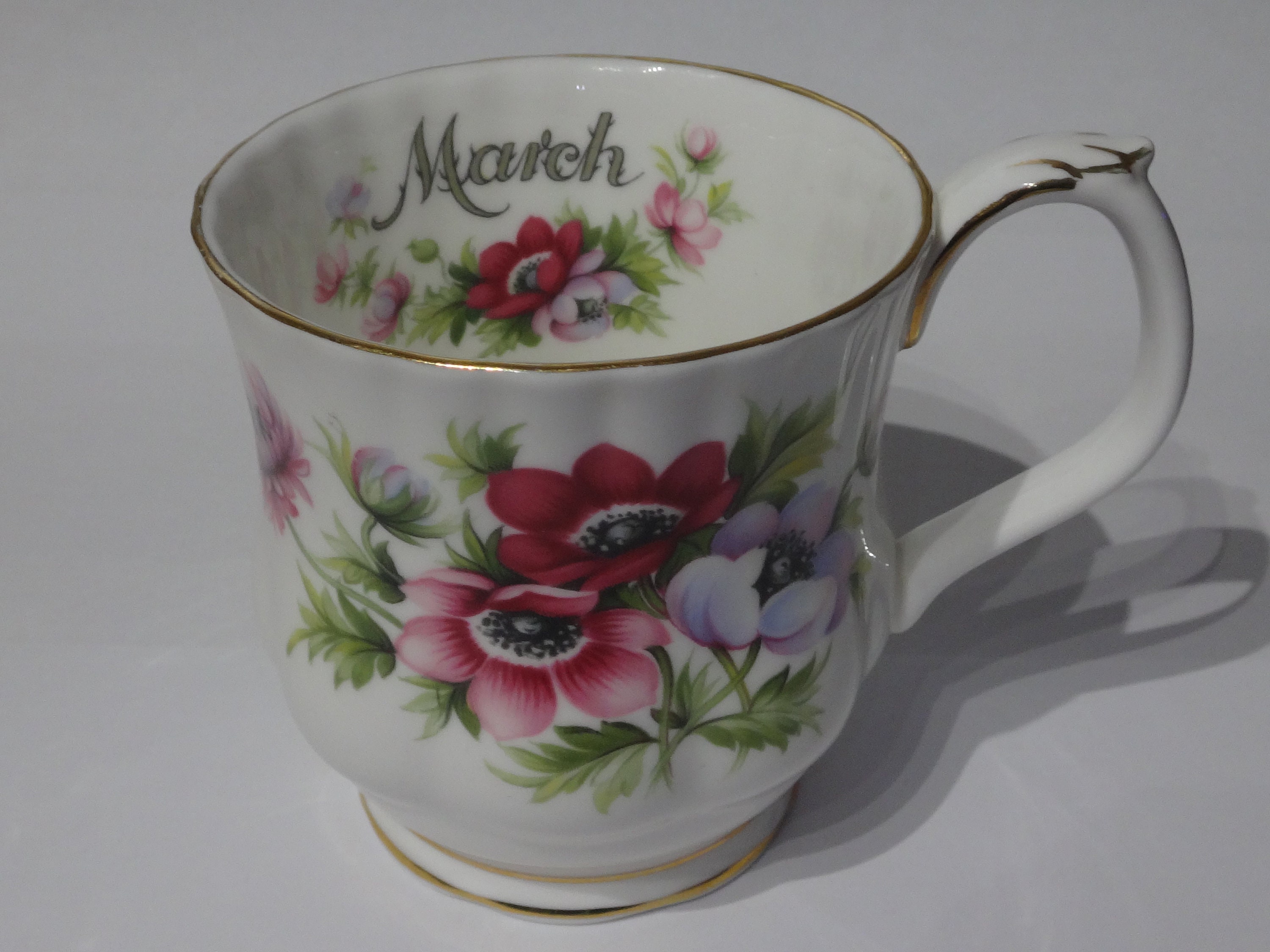 Royal Albert March Birthday Anemones Flower Mug Flowers of the Month ...