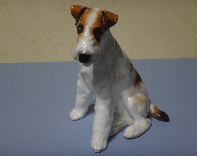 Rare Paragon Bone China Wire Hair Fox Terrier Figurine 7" - Etsy