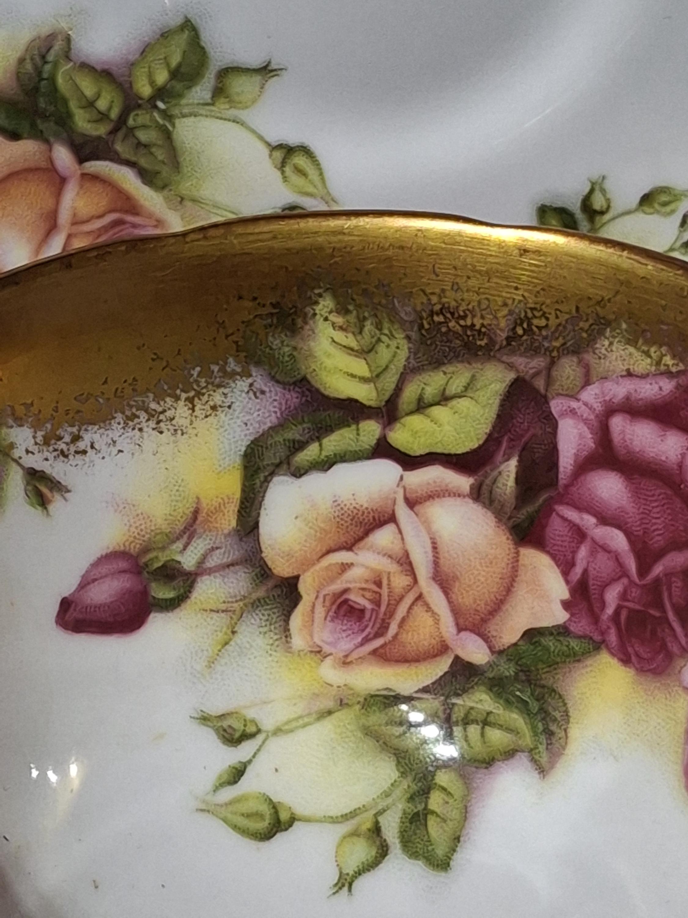 Royal Chelsea Golden Rose Teacup and Saucer. Set of 3. - Etsy