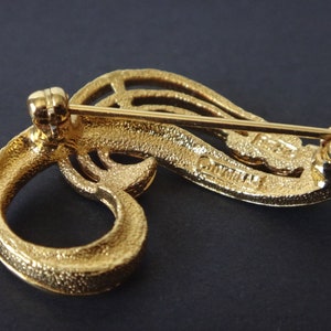 Vintage D'orlan Signed Polished Gold Tone Brooch - Etsy