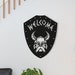 Cowboy Welcome Sign Wood Wall Art, Geometric Western Welcome Sign Wall ...